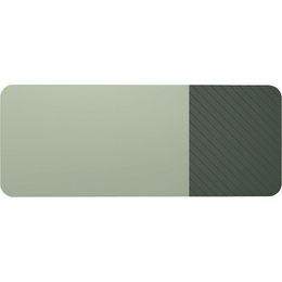 Chameleon Whiteboard Curve Combi, HxT 1980 x 10 mm, rahmenlos, Breite 3920 mm, gr&uuml;n