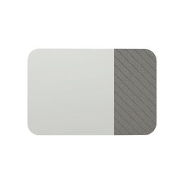 Chameleon Whiteboard Curve Combi, HxT 1980 x 10 mm, rahmenlos, Breite 1960 mm, grau