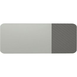 Chameleon Whiteboard Curve Combi, HxT 1980 x 10 mm, rahmenlos, Breite 3920 mm, grau