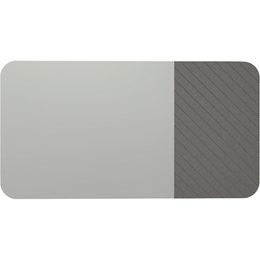 Chameleon Whiteboard Curve Combi, HxT 1980 x 10 mm, rahmenlos, Breite 2940 mm, grau