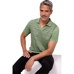 Herren Poloshirt mit elastischem Saumabschluss eucalyptus-anthrazit, Gr&ouml;&szlig;e 56/58