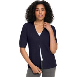 Damen Cardigan mit V-Ausschnitt marine, Gr&ouml;&szlig;e 38