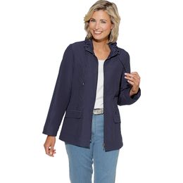 Damen Jacke mit Raffungen im Vorderteil marine, Gr&ouml;&szlig;e 50