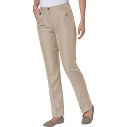 Damen Hose mit Zierspangen sesam, Gr&ouml;&szlig;e 50