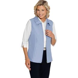 Damen Weste mit 2 Nahttaschen bleu, Gr&ouml;&szlig;e 46