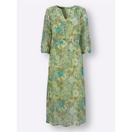WITT Damen Druckkleid mit Viskose-Futter, pistazie-mint-bedruckt, Gr&ouml;&szlig;e 40
