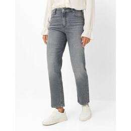 Brax Damen Five-Pocket-Hose Style MADISON S USED LIGHT GREY, denim hellgrau, Gr. 34L