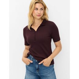 Brax Damen Polo Style CLEO S blackberry violet, dunkles lila, Gr. 32