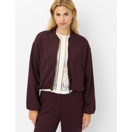 Brax Damen Sweatjacke Style BECKY L blackberry violet, dunkles lila, Gr. 36