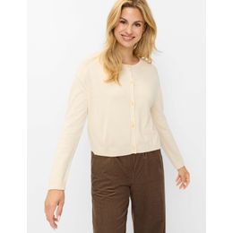 Brax Damen Cardigan Style ANN dark ecru, cremewei&szlig;, Gr. 34