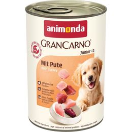 animonda GranCarno Junior mit Pute Hunde-Nassfutter getreidefrei 6x400g