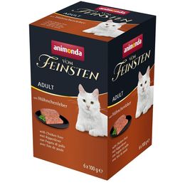 animonda vom Feinsten Adult H&uuml;hnchenleber Katzen-Nassfutter getreidefrei 32x100g
