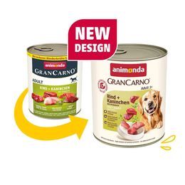 animonda GranCarno Rind und Kaninchen mit Kr&auml;utern 6x800g
