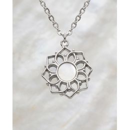 Halskette mit echtem wei&szlig;em Perlmutt, perfektes Geschenk