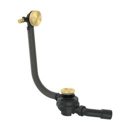 Hansgrohe AXOR Exafill Komplettset 42540950 Wanneneinlauf, Ab- und &Uuml;berlauf f&uuml;r Badewanne, brushed brass