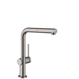Hansgrohe Talis M54 Sp&uuml;ltischarmatur 72845340 mit Ausziehauslauf, 1jet, 4,9 l/min, brushed black chrome
