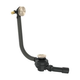 Hansgrohe AXOR Exafill Komplettset 42540820 Wanneneinlauf, Ab- und &Uuml;berlauf f&uuml;r Badewanne, brushed nickel
