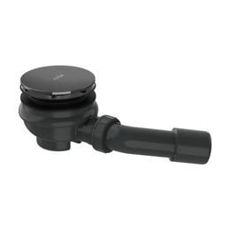 Hansgrohe AXOR Staro Komplettset 42542330 Ablaufgarnitur f&uuml;r Duschwanne, polished black chrome