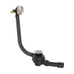 Hansgrohe AXOR Exafill Komplettset 42540800 Wanneneinlauf, Ab- und &Uuml;berlauf f&uuml;r Badewanne, Edelstahl Finish