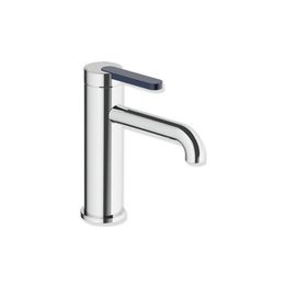 HEWI AQ477 Waschtischarmatur AQ1.12M1134050 ohne Ablaufgarnitur, chrom, Griff stahlblau
