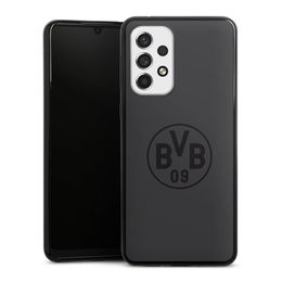 DeinDesign Galaxy A33 5G Handy Slim Case extra d&uuml;nn Silikon Handyh&uuml;lle schwarz H&uuml;lle Borussia Dortmund Bvb Logo Silikon Slim Case