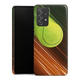 DeinDesign Galaxy A52s 5G Handy Premium Case Smartphone Handyh&uuml;lle Schutzh&uuml;lle gl&auml;nzend Ball Tennis Hobby Premium Case