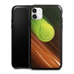 DeinDesign iPhone 11 Handy Silikon H&uuml;lle Case schwarz Handyh&uuml;lle Ball Tennis Hobby