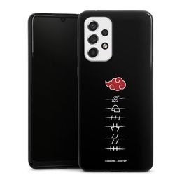 DeinDesign Galaxy A33 5G Handy Slim Case extra d&uuml;nn Silikon Handyh&uuml;lle schwarz H&uuml;lle Official Licensed Product Naruto Shippuden Akatsuki Silikon Slim Case