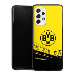DeinDesign Galaxy A33 5G Handy Slim Case extra d&uuml;nn Silikon Handyh&uuml;lle schwarz H&uuml;lle Bvb Merchandise Borussia Dortmund Silikon Slim Case