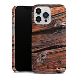 DeinDesign iPhone 13 Pro Handy Premium Case Smartphone Handyh&uuml;lle Schutzh&uuml;lle matt Beams Wood Wooden Look Premium Case