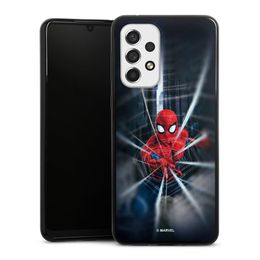 DeinDesign Galaxy A33 5G Handy Slim Case extra d&uuml;nn Silikon Handyh&uuml;lle schwarz H&uuml;lle Spiderman Marvel Kinofilm Silikon Slim Case