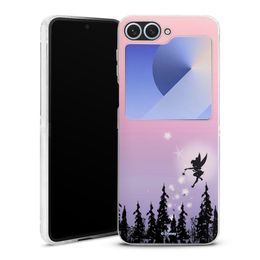 DeinDesign Galaxy Z Flip 7 FE Handy Hard Case Schutzh&uuml;lle transparent Smartphone Handy H&uuml;lle Official Licensed Product Tinkerbells Disney Hard Case