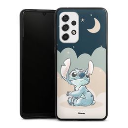 DeinDesign Galaxy A33 5G Handy Slim Case extra d&uuml;nn Silikon Handyh&uuml;lle schwarz H&uuml;lle Lilo & Stitch Disney Moon Silikon Slim Case