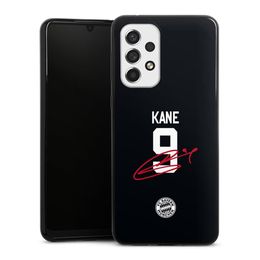 DeinDesign Galaxy A33 5G Handy Slim Case extra d&uuml;nn Silikon Handyh&uuml;lle schwarz H&uuml;lle Fc Bayern M&uuml;nchen Harry Kane Jersey Silikon Slim Case