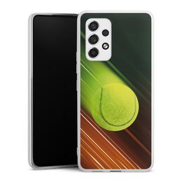 DeinDesign Galaxy A53 5G Handy Silikon H&uuml;lle Case transparent Handyh&uuml;lle Ball Tennis Hobby Silikon Case