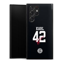 DeinDesign Galaxy S22 Ultra Handy Silikon H&uuml;lle Case schwarz Handyh&uuml;lle Merchandise Fc Bayern M&uuml;nchen Lennart Karl