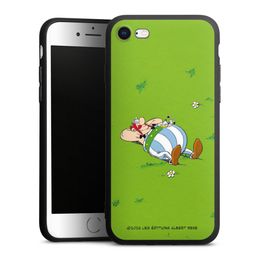 DeinDesign iPhone SE (2020) Handy Premium Silikon H&uuml;lle Handyh&uuml;lle schwarz Case Asterix Obelix Official Licensed Product Silikon Premium Case