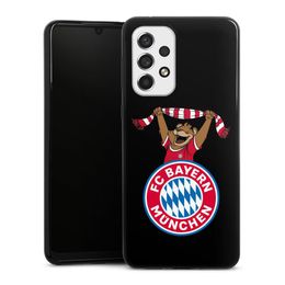 DeinDesign Galaxy A33 5G Handy Slim Case extra d&uuml;nn Silikon Handyh&uuml;lle schwarz H&uuml;lle Fc Bayern M&uuml;nchen Bernie Official Licensed Product Silikon Slim Case