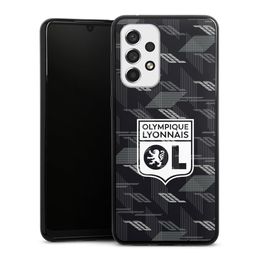DeinDesign Galaxy A33 5G Handy Slim Case extra d&uuml;nn Silikon Handyh&uuml;lle schwarz H&uuml;lle Ol Olympique Lyonnais Official Licensed Product Silikon Slim Case