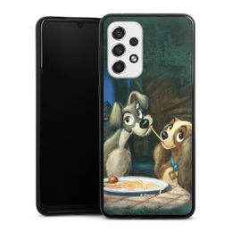 DeinDesign Galaxy A33 5G Handy Slim Case extra d&uuml;nn Silikon Handyh&uuml;lle schwarz H&uuml;lle Official Licensed Product Disney Lady And The Tramp Silikon Slim Case