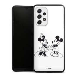 DeinDesign Galaxy A33 5G Handy Slim Case extra d&uuml;nn Silikon Handyh&uuml;lle schwarz H&uuml;lle Disney Valentine'S Day Silikon Slim Case