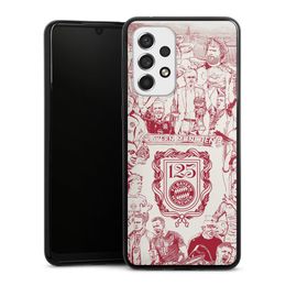 DeinDesign Galaxy A33 5G Handy Slim Case extra d&uuml;nn Silikon Handyh&uuml;lle schwarz H&uuml;lle Fcb 125 Jahre Fc Bayern M&uuml;nchen Official Licensed Product Silikon Slim Case