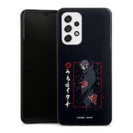 DeinDesign Galaxy A33 5G Handy Slim Case extra d&uuml;nn Silikon Handyh&uuml;lle schwarz H&uuml;lle Itachi Uchiha Official Licensed Product Naruto Shippuden Silikon Slim Case