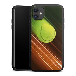 DeinDesign iPhone 11 Handy Premium Silikon H&uuml;lle Handyh&uuml;lle schwarz Case Ball Tennis Hobby Silikon Premium Case