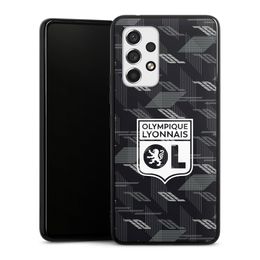 DeinDesign Galaxy A53 5G Handy Silikon H&uuml;lle Case schwarz Handyh&uuml;lle Ol Olympique Lyonnais Official Licensed Product