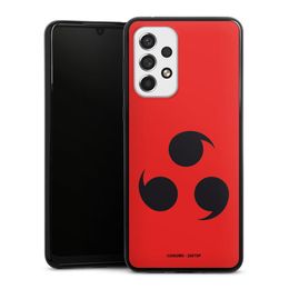 DeinDesign Galaxy A33 5G Handy Slim Case extra d&uuml;nn Silikon Handyh&uuml;lle schwarz H&uuml;lle Naruto Shippuden Sharingan Official Licensed Product Silikon Slim Case