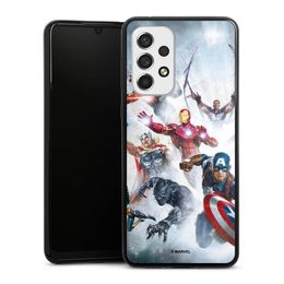 DeinDesign Galaxy A33 5G Handy Slim Case extra d&uuml;nn Silikon Handyh&uuml;lle schwarz H&uuml;lle Marvel Avengers Official Licensed Product Silikon Slim Case