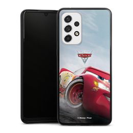 DeinDesign Galaxy A33 5G Handy Slim Case extra d&uuml;nn Silikon Handyh&uuml;lle schwarz H&uuml;lle Official Licensed Product Cars Lightning Mcqueen 95 Silikon Slim Case