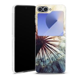 DeinDesign Galaxy Z Flip 6 Handy Hard Case Schutzh&uuml;lle transparent Smartphone Handy H&uuml;lle Dandelion Photography Flowers Hard Case