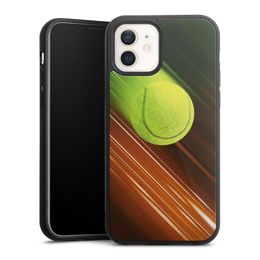 DeinDesign iPhone 12 Handy Gallery Case Handyh&uuml;lle 9H Geh&auml;rtetes Glas R&uuml;ckseite H&uuml;lle Ball Tennis Hobby Gallery Case